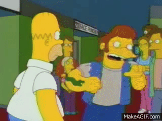 The Simpsons - Snake - Would a coward do this... Bye! on Make a GIF