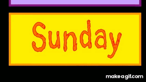 Days Of The Week Song on Make a GIF