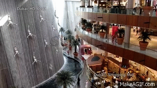 UHD Ultra HD 4K Video Stock Footage Dubai Largest Shopping Mall Center ...