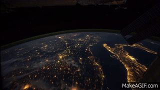 All Alone in the Night - Time-lapse footage of the Earth as seen from ...