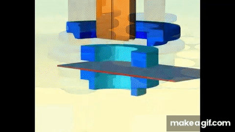 Blanking and deep drawing-Animation on Make a GIF