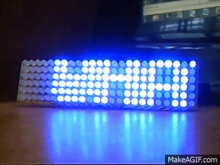 24X6 LED matrix on Make a GIF