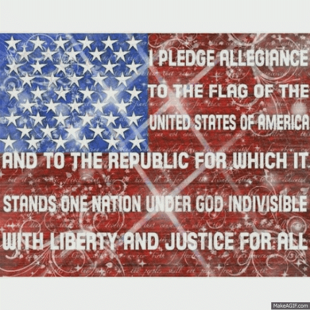 Pledge of Allegiance! on Make a GIF