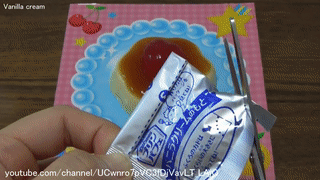 popin cookin #14 - Purin parfait プリンパフェ（可食） on Make a GIF