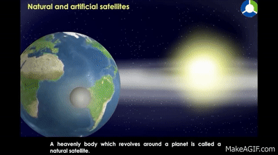 Natural and Artificial Satellites on Make a GIF