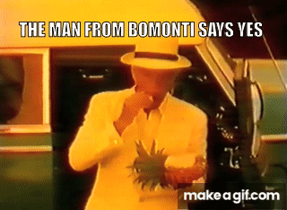The Man from Del Monte says yes to the perfect pineapple on Make a GIF