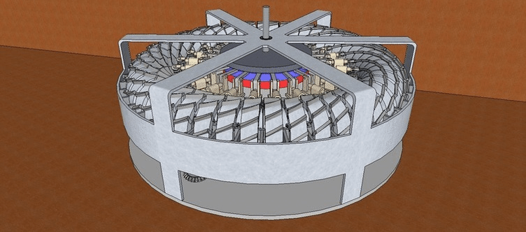 Magnet engine using only one permanent magnet on Make a GIF