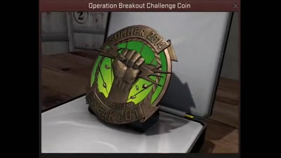 Operation Breakout Bronze Coin CSGO on Make a GIF