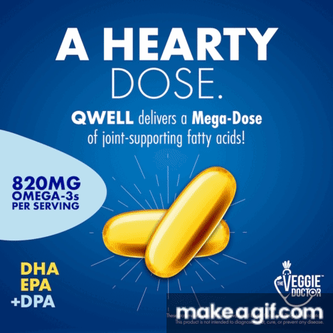 The qwell vegan omega 3 on Make a GIF