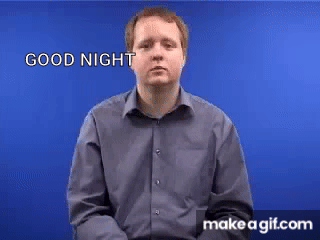 BSL for good night on Make a GIF