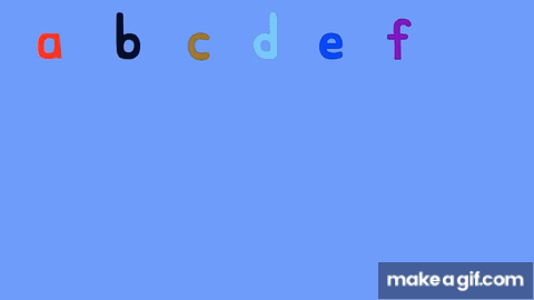 It's the Alphabet on Make a GIF