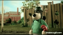 Wallace and gromit socceromatic suit inflation on Make a GIF