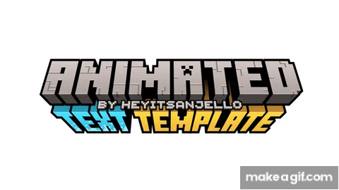 Making an Animated Minecraft Logo (Tutorial + Template) on Make a GIF