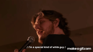 Bo Burnham is a special kind of white guy on Make a GIF