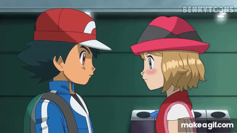 Pokemon Ash X Serena Kiss Ash Kiss Kari | Pokémon | Know Your Meme