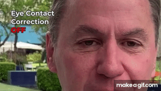 Eye Contact Correction using Deep Neural Networks on Make a GIF