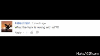 LOSER READS INTERNET COMMENTS on Make a GIF