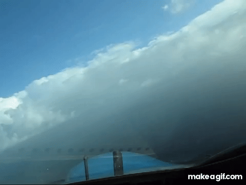 KLM Boeing B747-400 TakeOff St Maarten Cockpit view on Make a GIF