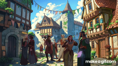 Animated background of a Medieval City - Soft Music for Inspiration on ...