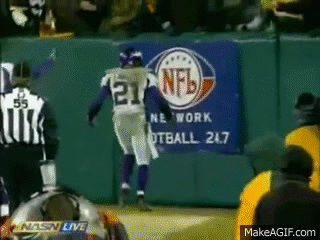 Fred Smoot's Lambeau Leap!!! on Make a GIF