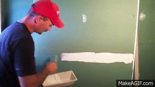 How to mud and tape drywall [1of2] on Make a GIF