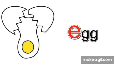 E - Ring Card Phonics on Make a GIF