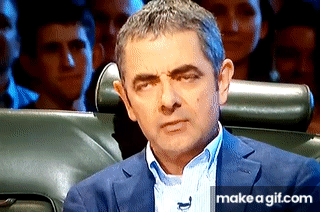 Rowan Atkinson saying 'Bob' on Make a GIF