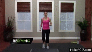 Step aerobics beginner workout with Dana - 30 Minutes on Make a GIF