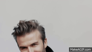 Watch David Beckham’s Smoldering GQ Shoot - Athletes | GQ on Make a GIF