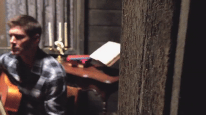 'Angeles' - Jensen Ackles sings! feat Steve Carlson on Make a GIF