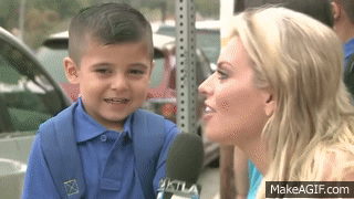 First Day of School Makes Kid Cry on Make a GIF