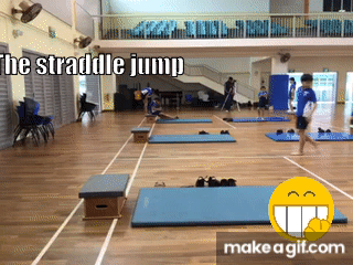 Straddle jump on Make a GIF