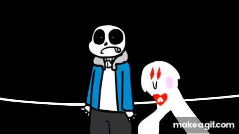 Sans in fear (UltraTale) on Make a GIF