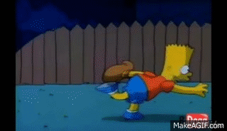 Homer Simpson Getting Hurt Montage on Make a GIF