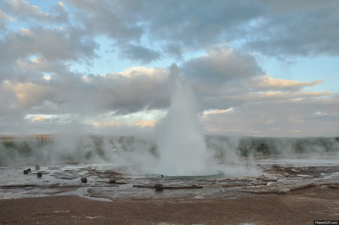 Icelandic Geyser On Make A