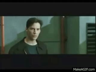 Neo goes Wow on Make a GIF
