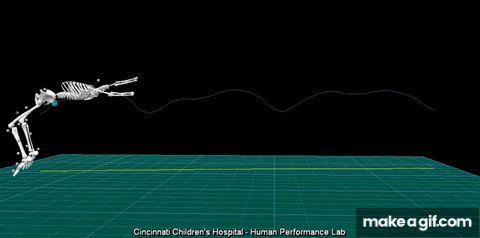 Body Center of Mass Example - Motion Analysis on Make a GIF