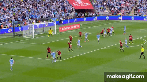Jeremy Doku legendary goal vs Manchester United on Make a GIF
