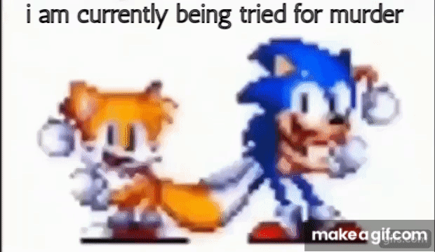 sonic and tails dance animated gif on Make a GIF