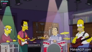 The Simpsons - Homer forms a band on Make a GIF
