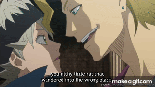 Asta vs Sekke the Bronze Mage! | Black Clover on Make a GIF