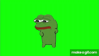 Pepe The Frog Mission Passed Green Screen 4K 60 fps on Make a GIF