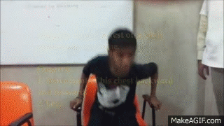 Sydenham's chorea in 10 year old boy on Make a GIF