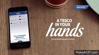 Tesco Shopping App– Launch Commercial on Make a GIF