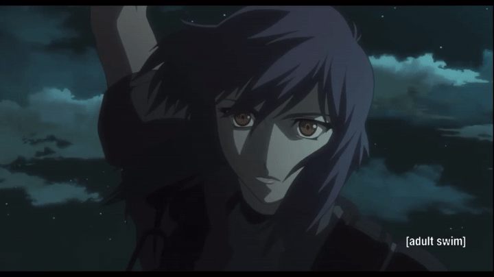 Cyborg purity Motoko Kusanagi on Make a GIF