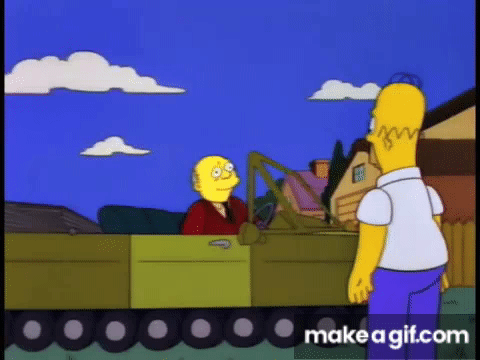 The Simpsons - Hooray Whacking Day Parking on Make a GIF
