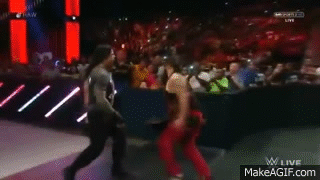 WWE Raw 7/13 Roman Reigns attacks Bray Wyatt on Make a GIF