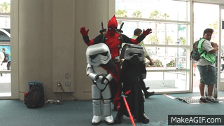 Deadpool vs Comic-Con 2016 on Make a GIF