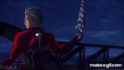 Fate/Stay Night - All Caladbolg II Scenes on Make a GIF