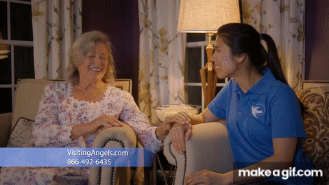 Visiting Angels Caregivers Are By My Side on Make a GIF